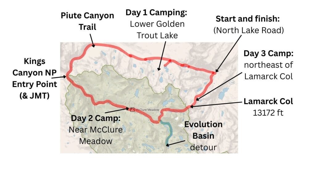North Lake – Piute Pass – Lamarck Col Loop (via JMT) - fussyphotos.com